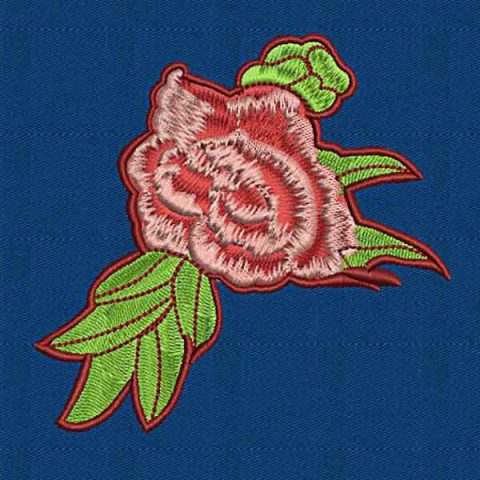 Diseño Bordado de Rosa | ArteDibujado